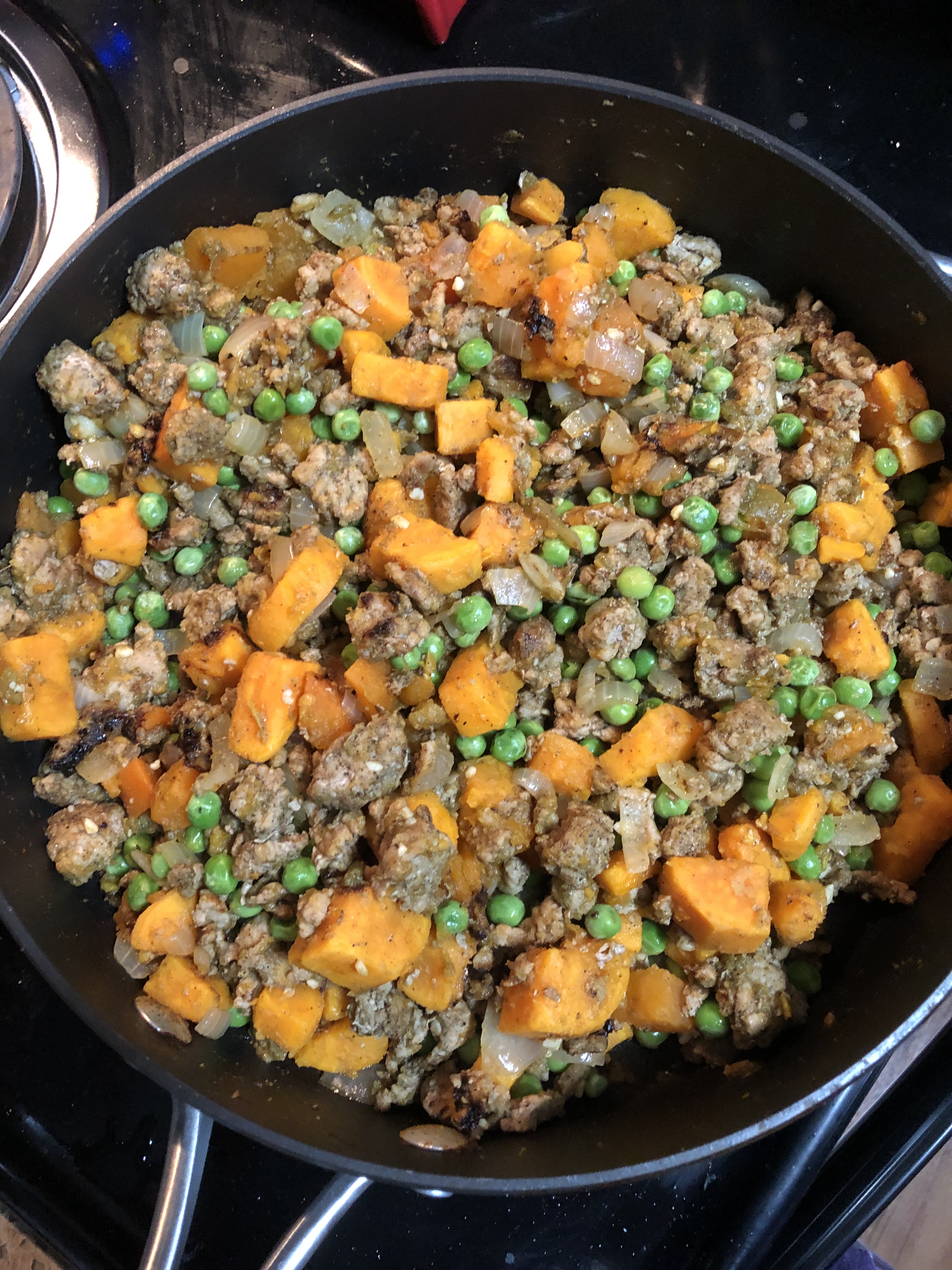 Curried Ground Turkey with potatoes and peas – cookingwithoutallergens
